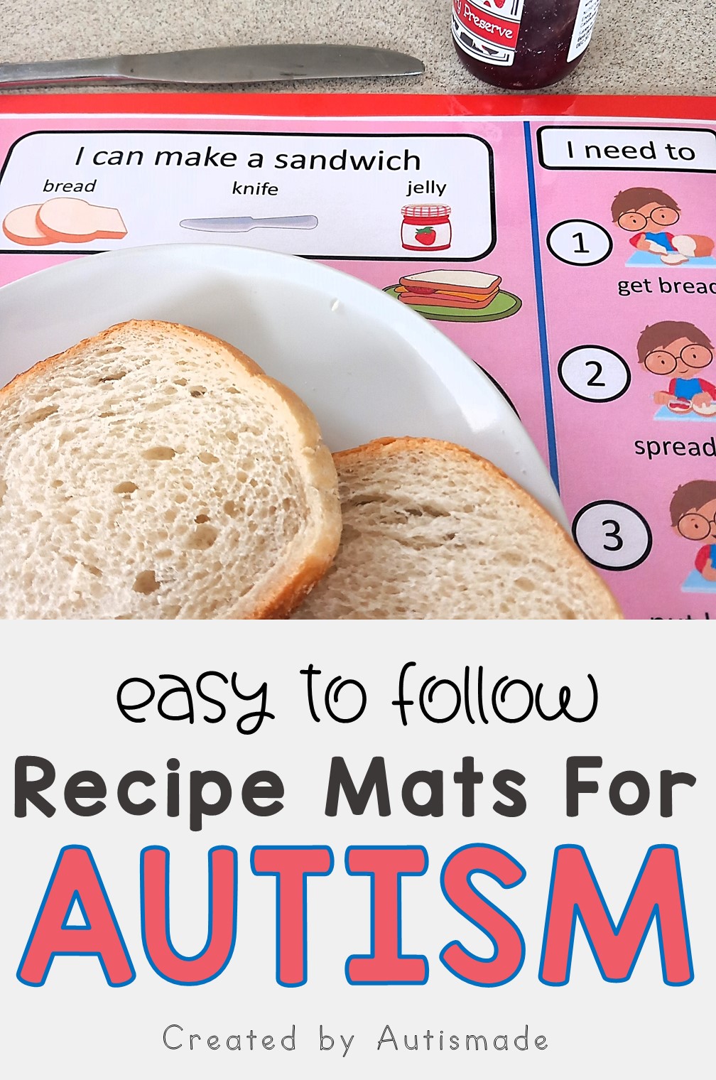 Support Hands-On Learning with Visual Recipe Mats! – Autismade