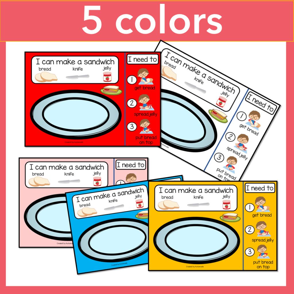 Support Hands-On Learning with Visual Recipe Mats! – Autismade