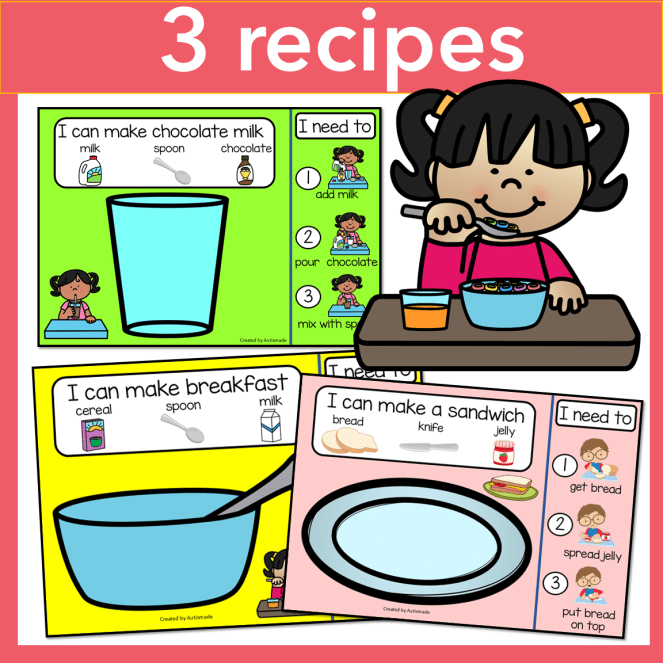 Support Hands-On Learning with Visual Recipe Mats! – Autismade