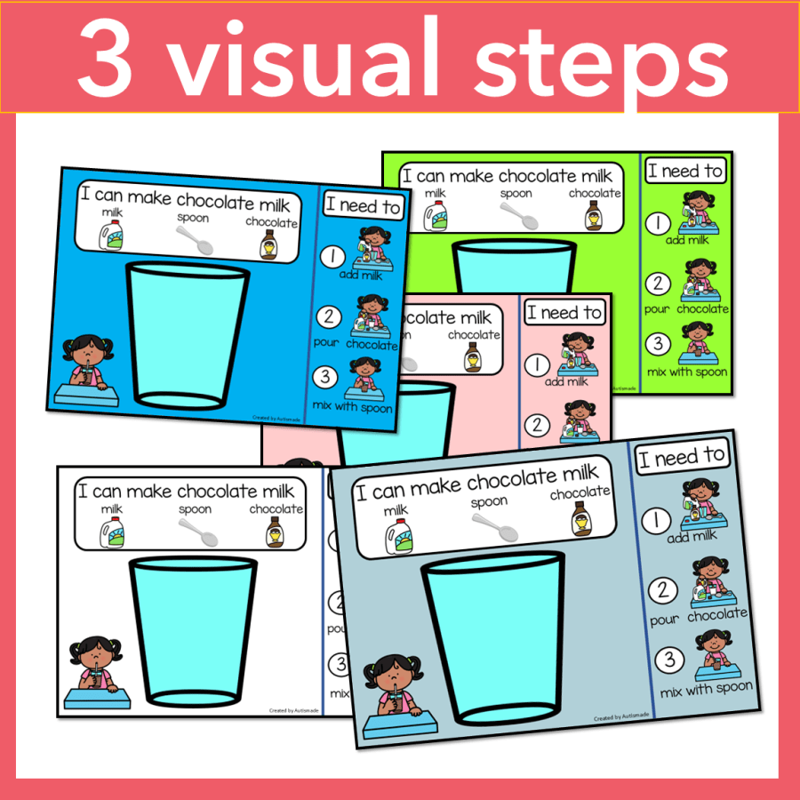 Support Hands-On Learning with Visual Recipe Mats! – Autismade