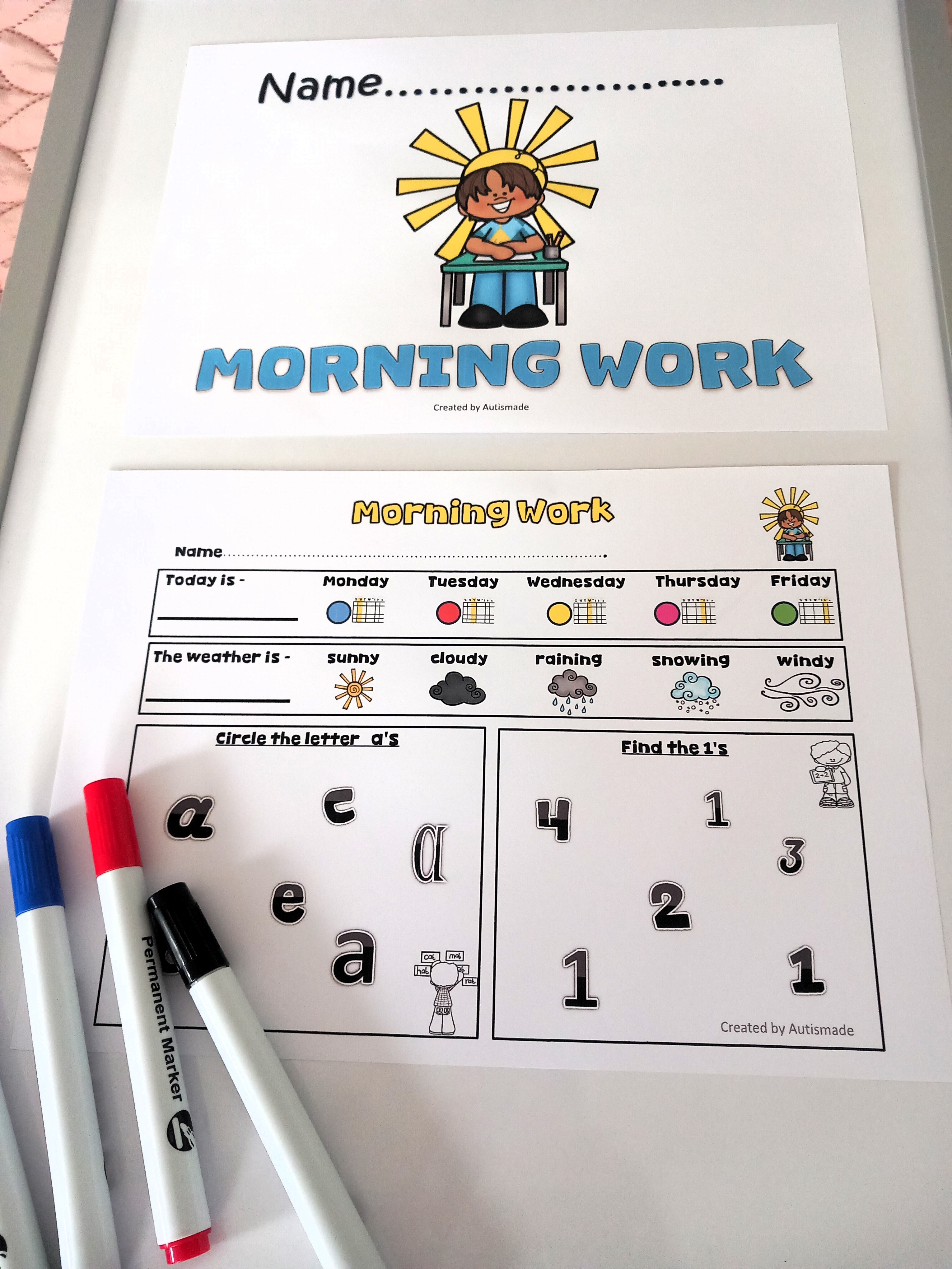 Mornings Resources for Preschoolers in Special Education – Autismade