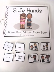 Safe Hands Story: Adapted Social Skills Story | Narrative with Visual ...