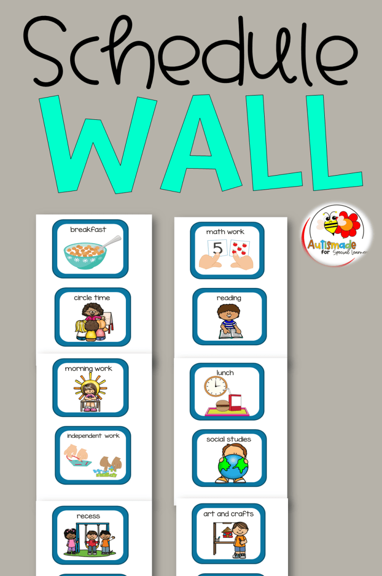 Mornings Resources for Preschoolers in Special Education – Autismade